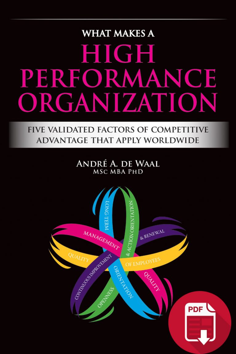 HPO Book - What Makes A High Performance Organization