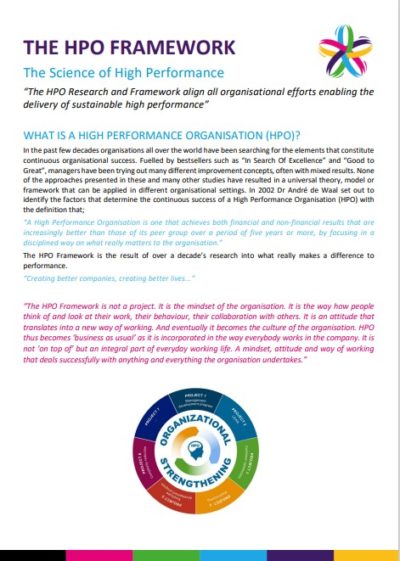 An HPO Transformation: The Science of High Performance